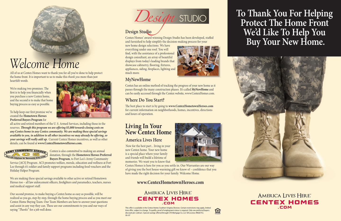 Hometown Heroes Military Trifold | Brochures | Thomas Scott Layman