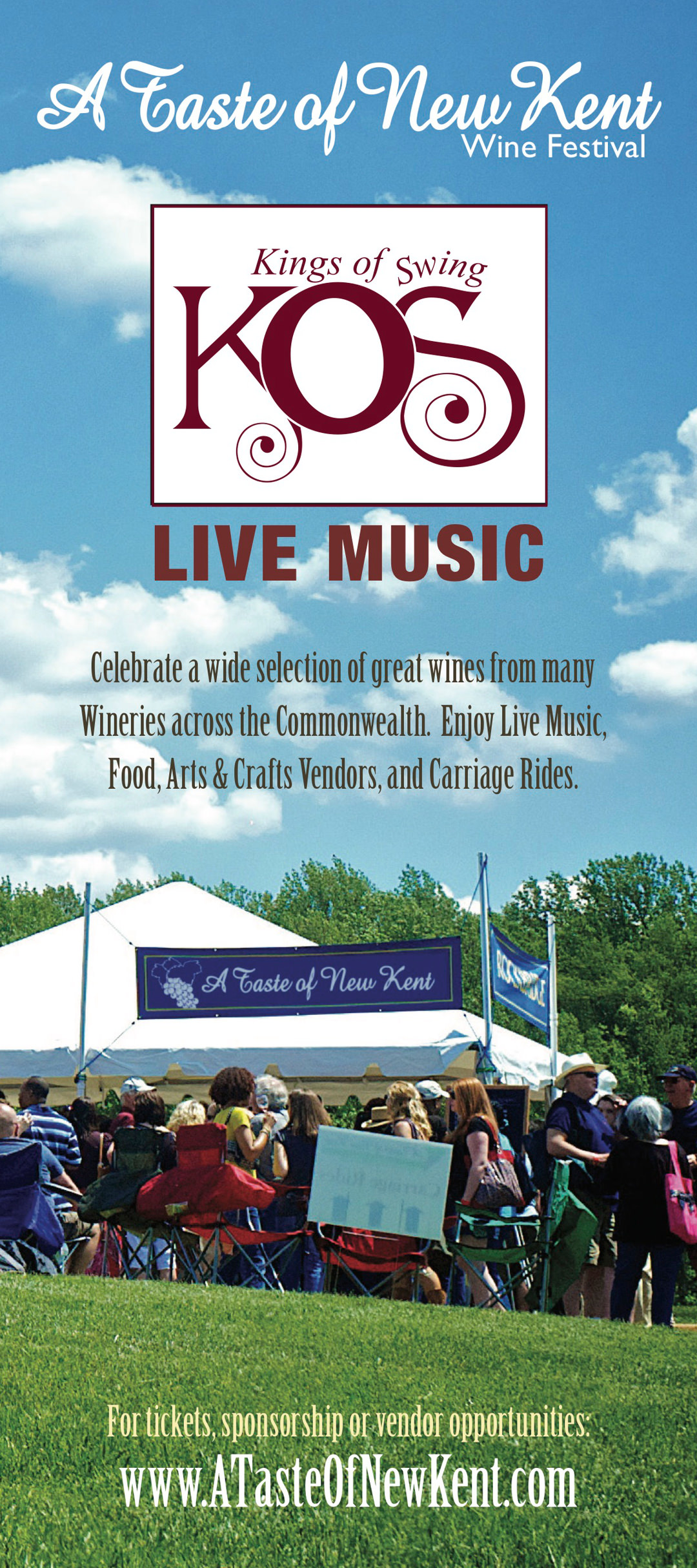 A Taste New Kent 2016 Wine Festival Rack Card | Thomas Scott Layman